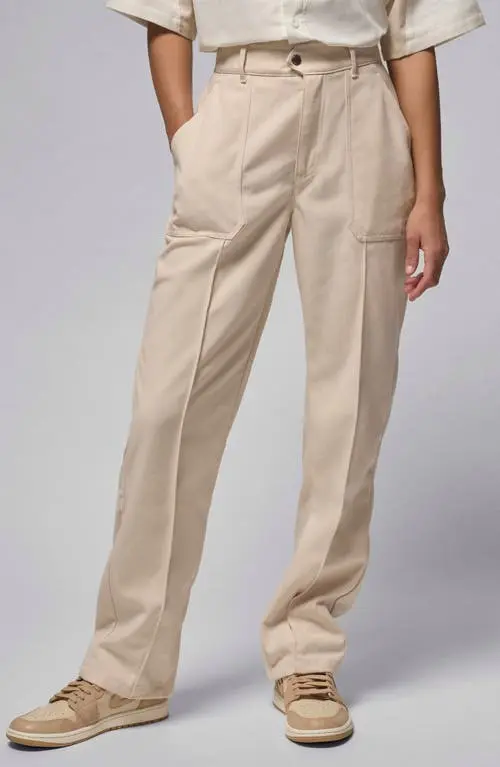 JORDAN Twill Straight Leg Pants - Legend Light Brown