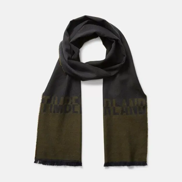 Buy Timberland Split Color Logo Scarf - Blue At 31% Off | Editorialist