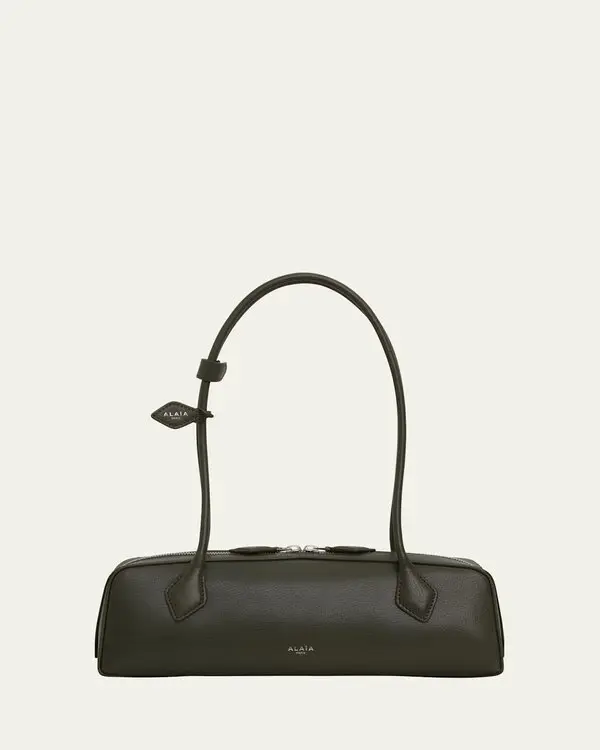 Alaïa Le Teckel Medium Shoulder Bag - 643 - Olive
