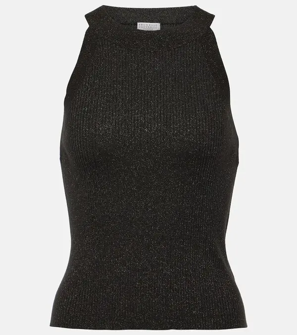 Brunello Cucinelli Cashmere And Silk-blend Tank Top