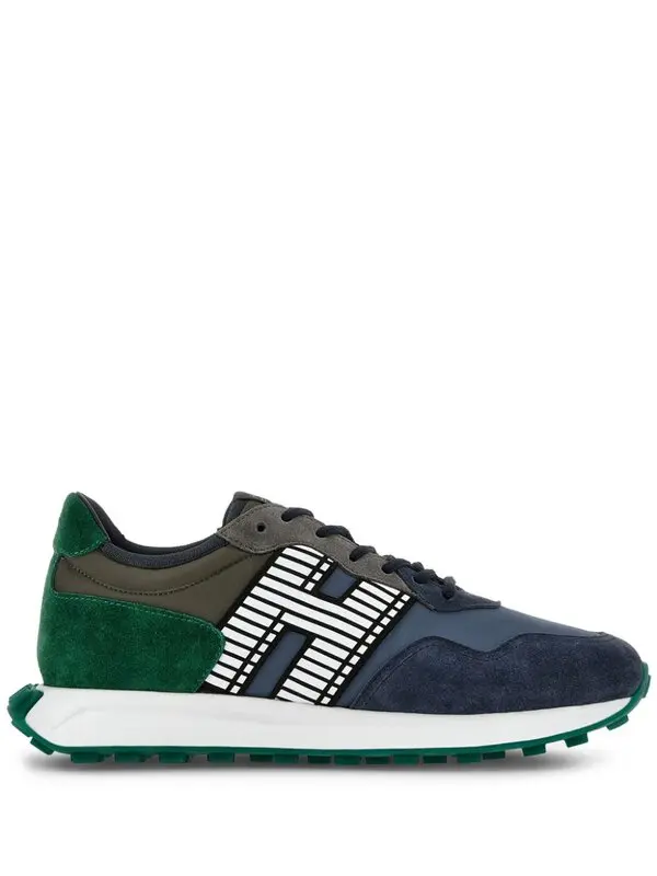 Hogan H601 Panelled Sneakers - Blue