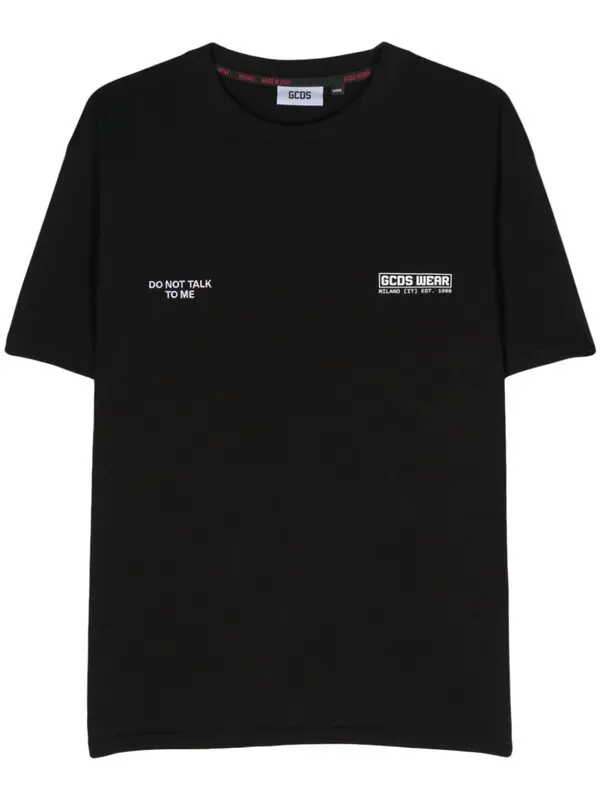 Gcds Do Not Talk To Me Cotton T-shirt