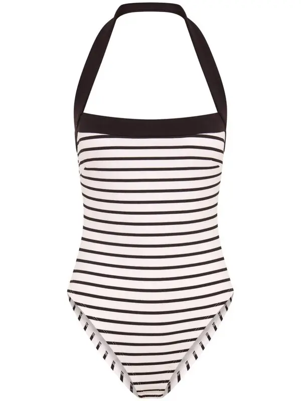 NICHOLAS Lainey Striped Bodysuit - White