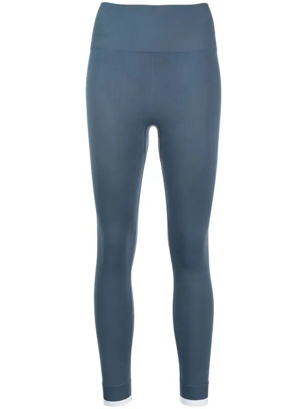 The Upside Logo-print Ribbed-edge Leggings