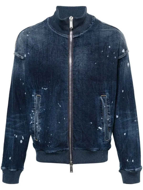 Dsquared2 Logo-print Denim Bomber