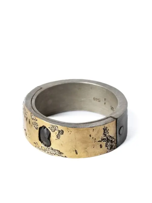 PARTS OF FOUR 18kt Yellow Sistema Rough Diamond Ring