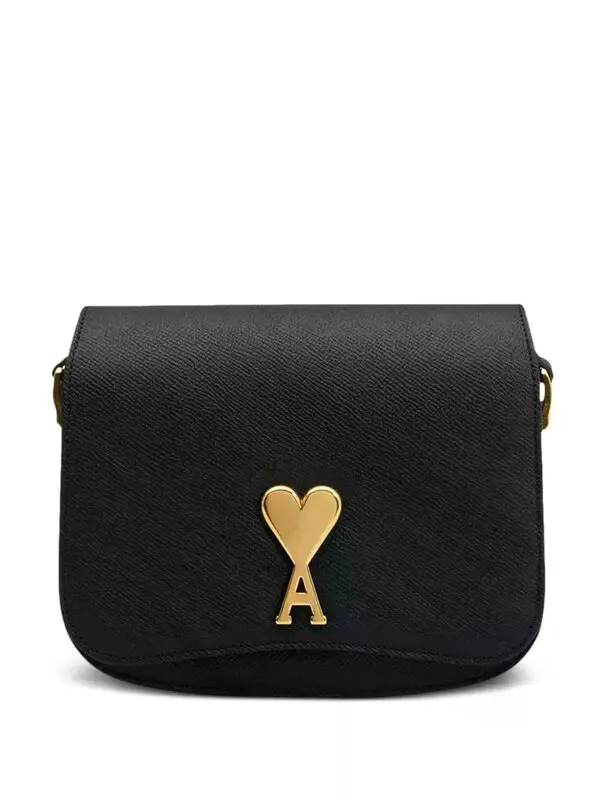 Ami Small Paris Shoulder Bag - Black