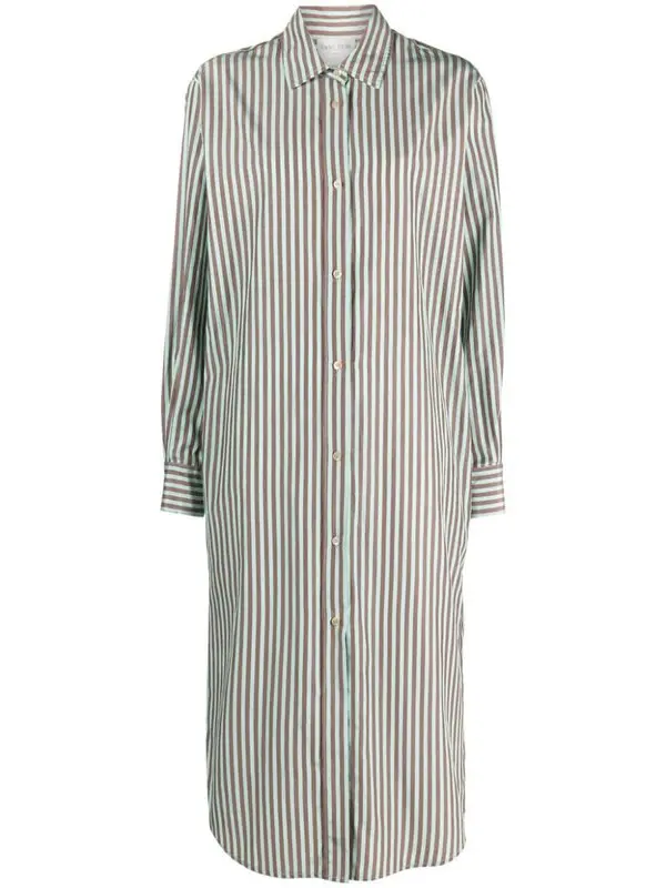 FORTE_FORTE Stripe-patterned Shirt Dress
