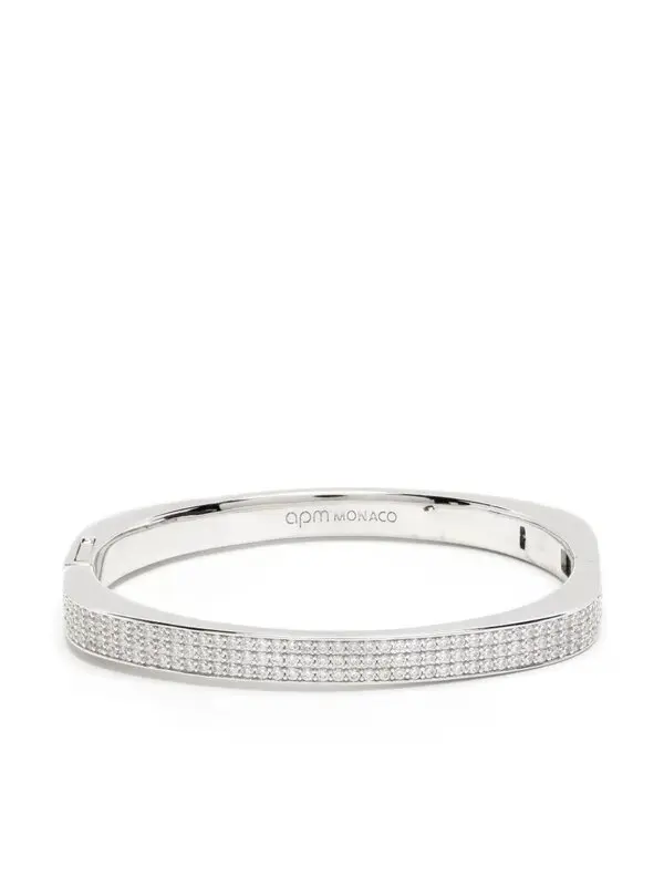 APM MONACO Polished-finish Pavé Bracelet