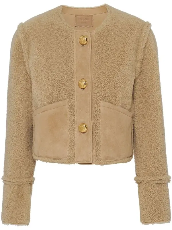 Prada Shearling Cropped Jacket
