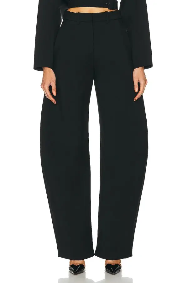 Alaïa Round Pants In Black - Noir | Editorialist