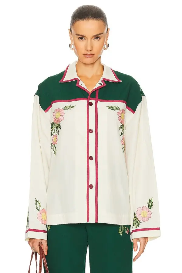 BODE Prarie Rose Overshirt