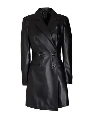 theory leather blazer dress 8 By Yoox Mini Mini Dress Size Lambskin In Black - 68% Off burgundy blazer dress
