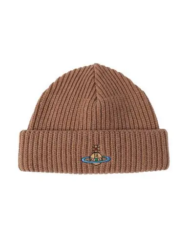 VIVIENNE WESTWOOD Wool Beanie - Brown
