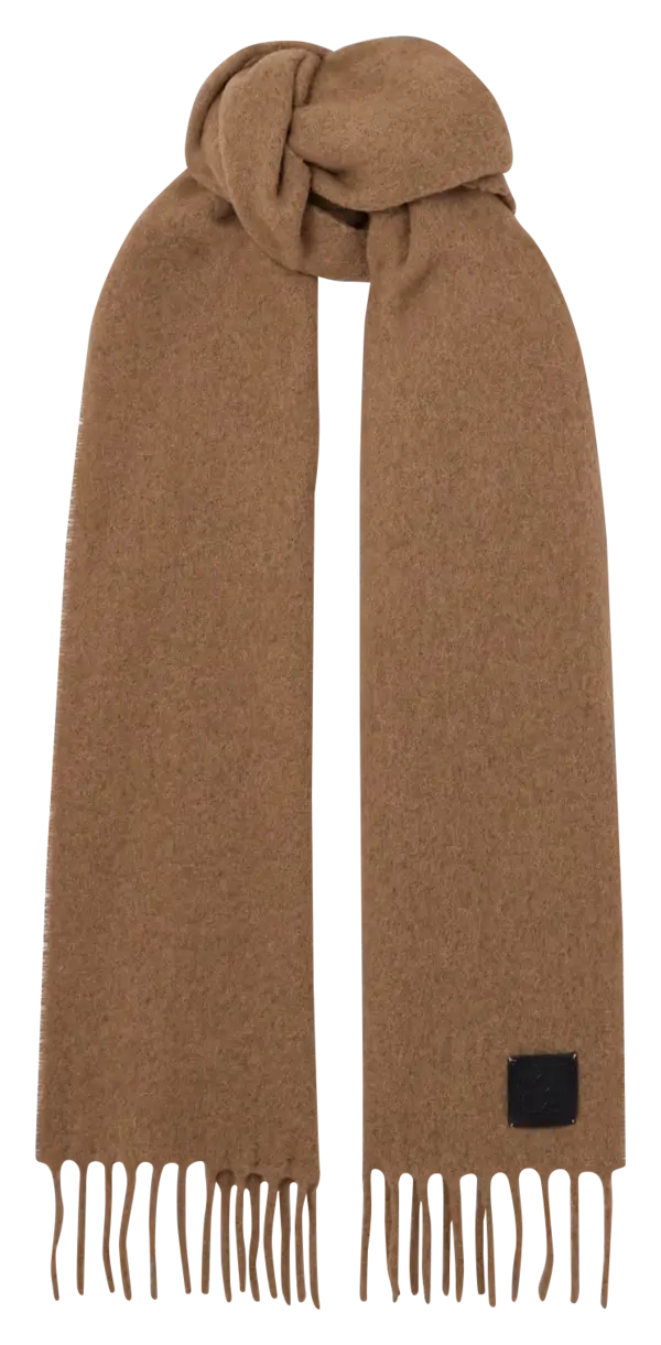 TOTÊME Fringed Alpaca-blend Scarf - Brown