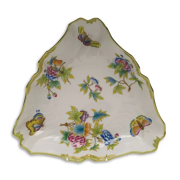 HEREND Porcelain Triangle Dish