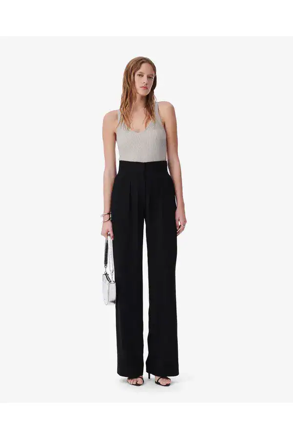IRO PARIS Kairi High-waisted Suit Pants - Black | Editorialist