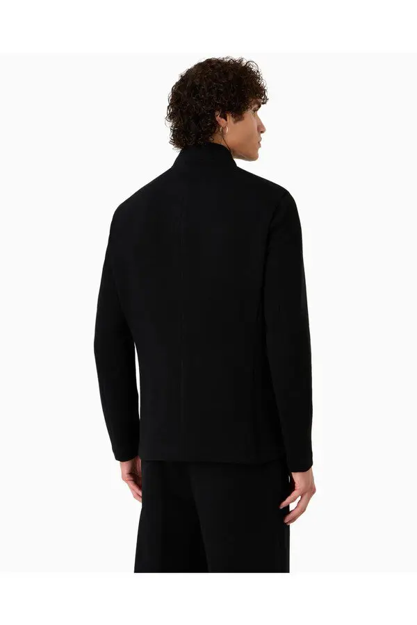 Emporio Armani Piqué Jersey-fleece Jacket