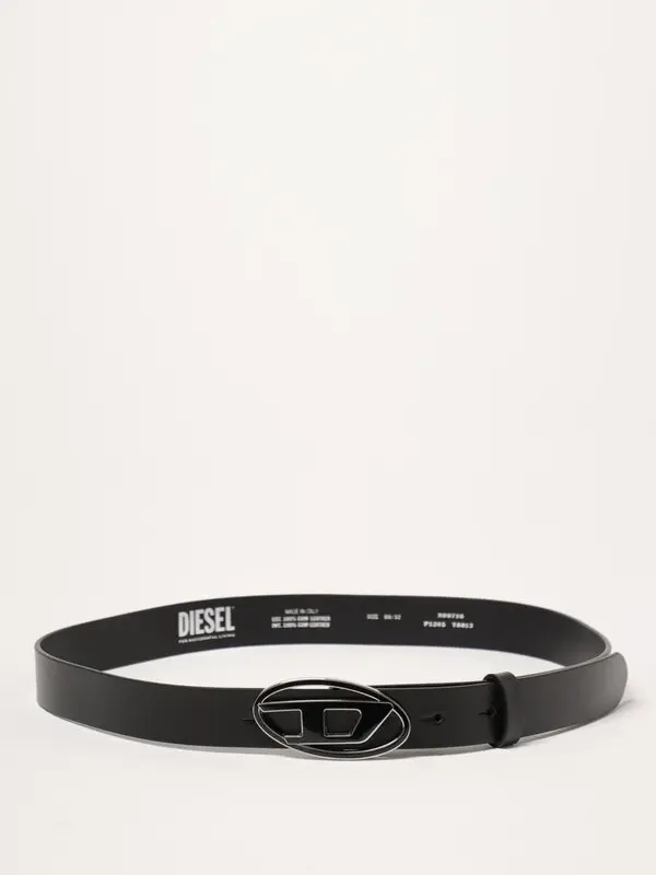 Diesel Leather Belt - Black