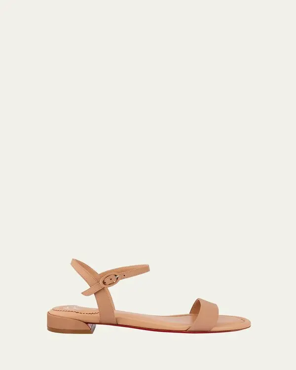 CHRISTIAN LOUBOUTIN Sweet Jane Red Sole Sandals - Blush
