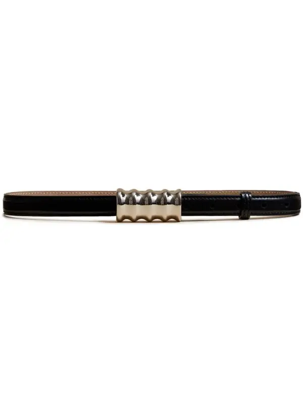 Khaite The Small Julius Leather Belt - Black