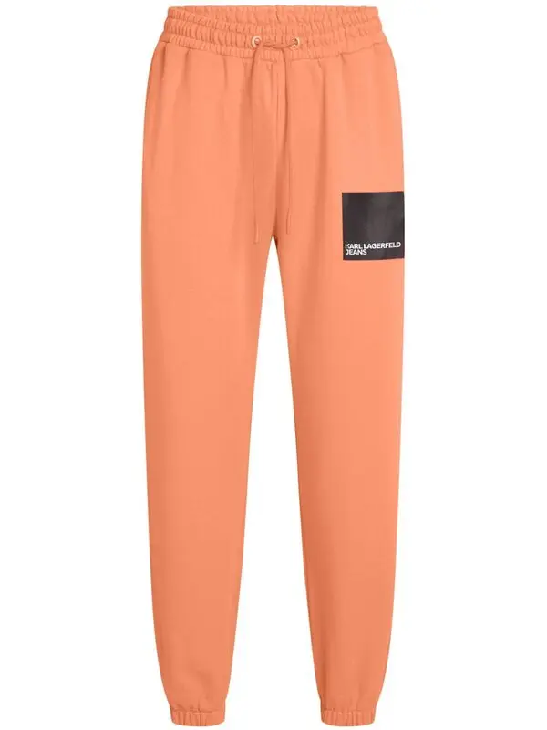 Karl Lagerfeld Logo-print Organic Cotton Track Pants