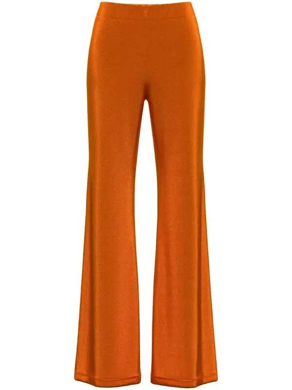 MARGHERITA MACCAPANI Easy Laminated Trousers - Orange