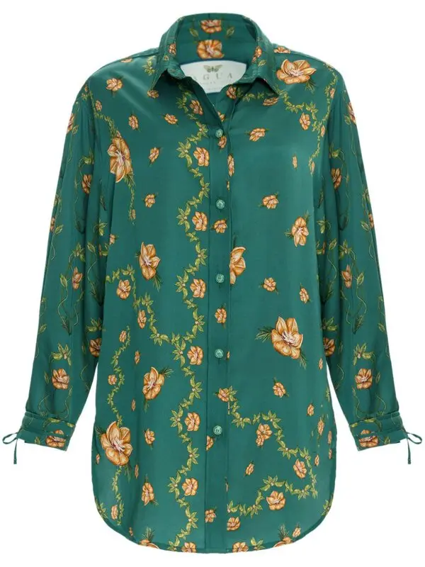 Agua Bendita Cecilia Esotérico Floral-print Shirt
