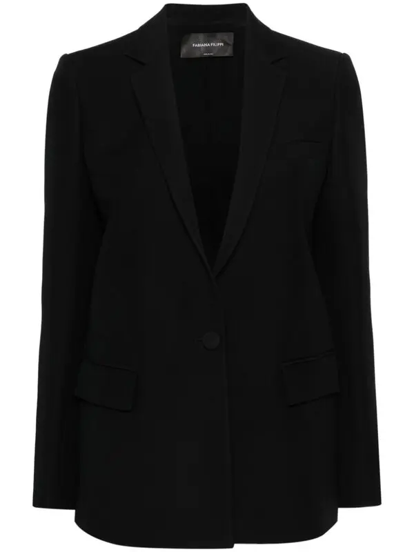 Fabiana Filippi Single-breasted Blazer - Black
