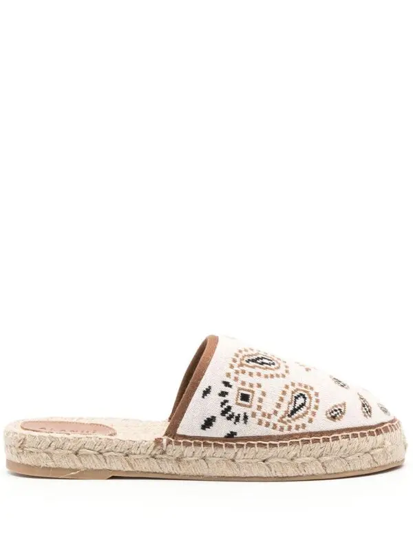 Alanui Bandana-jacquard Espadrilles - Neutrals