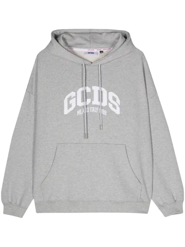 Gcds Logo-embroidered Hoodie