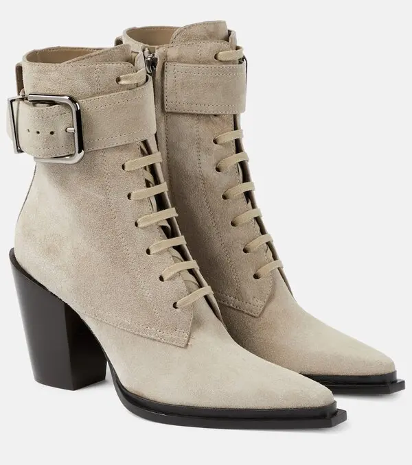 JIMMY CHOO Myos 80 Suede Boots