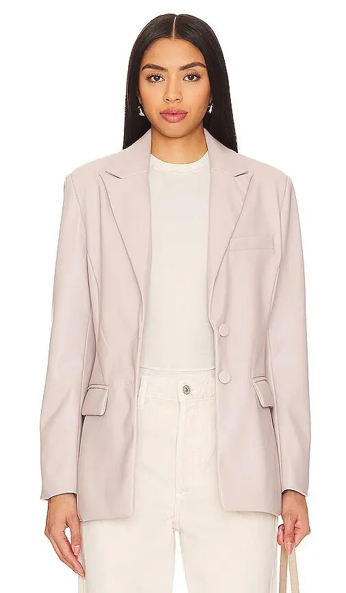 Steve Madden Aria Faux Leather Blazer
