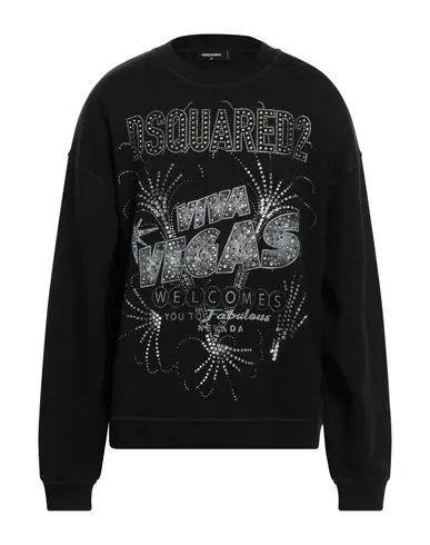 Dsquared2 Fleece Sweatshirt With Rhinestone Detailing