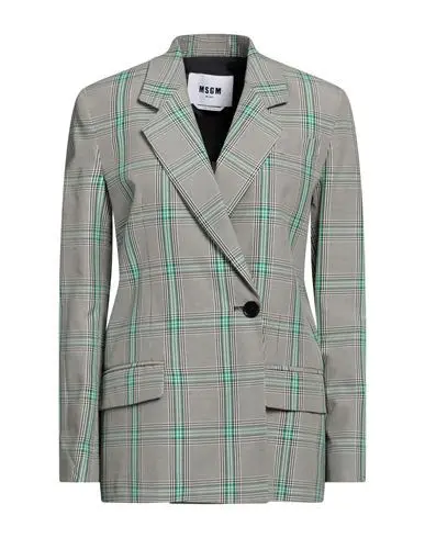 MSGM Double-breasted Blazer - Green