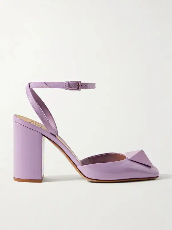 Patent Leather Pumps Purple Valentino Shoes Valentino Garavani One