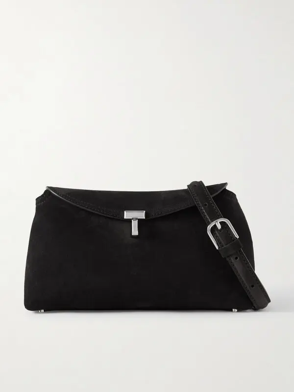 TOTÊME T-lock Suede Clutch
