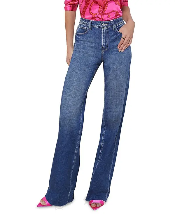 L'Agence Scottie High-rise Wide-leg Jeans - Hasting
