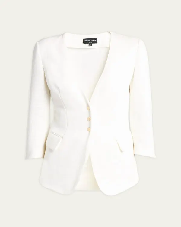 Giorgio Armani Viscose Blend Blazer