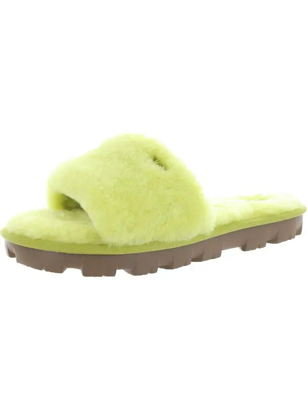 Buy UGG Cozette Sheepskin Wool Slide Sandals - Green At 13% Off ...