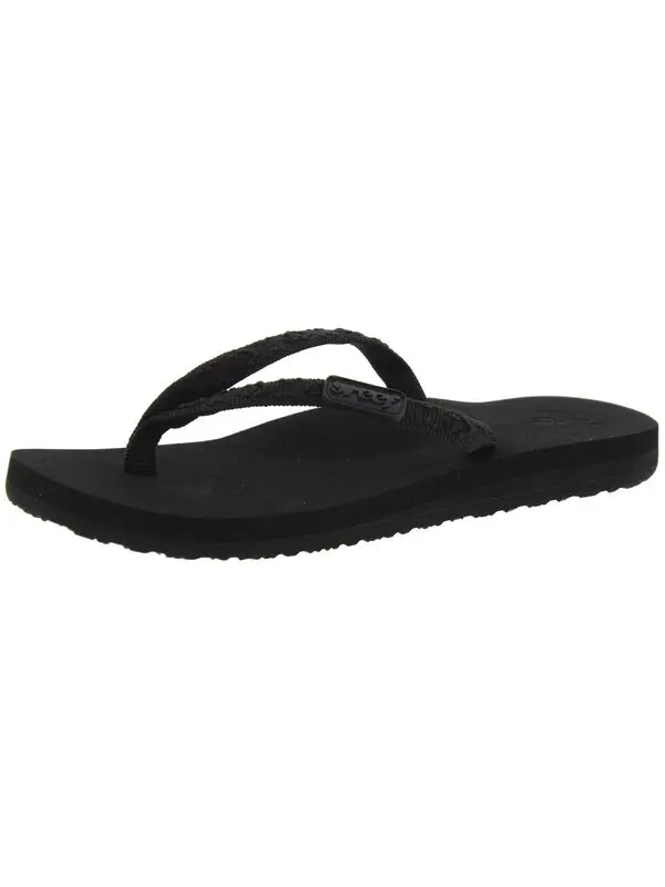 Reef Ginger Slide Thong Flipflops - Black | Editorialist