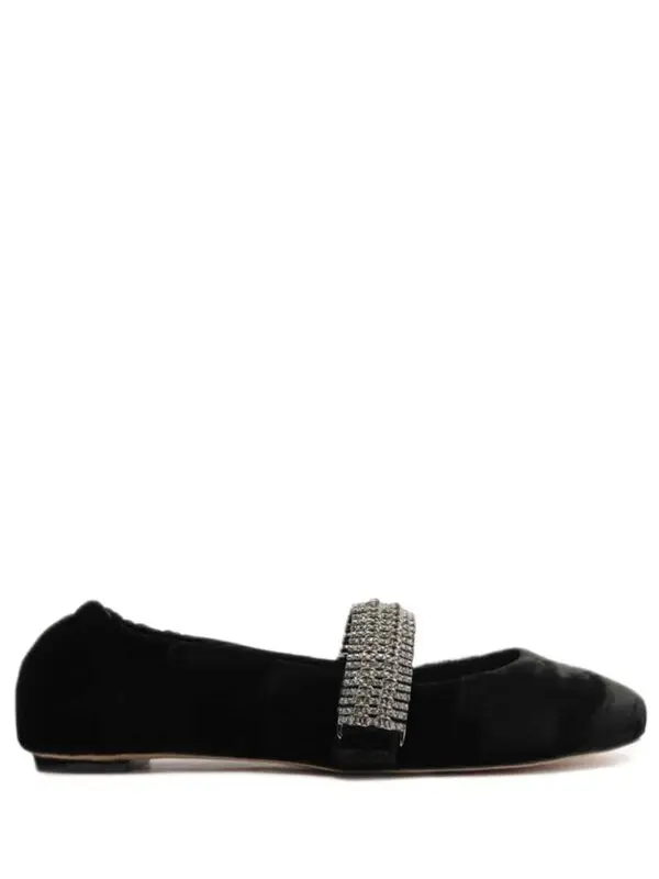 ALEXANDRE BIRMAN Camila Crystal Ballet Pumps