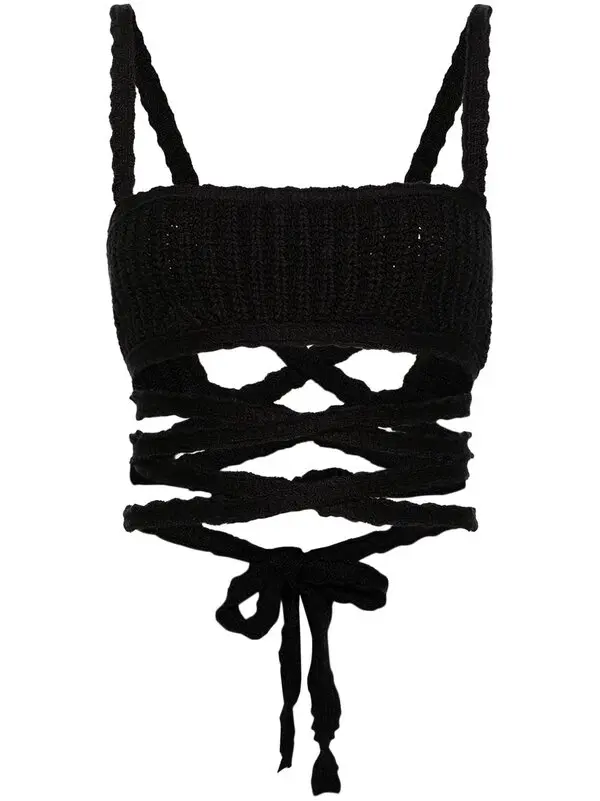 Alanui Knitted Top - Black