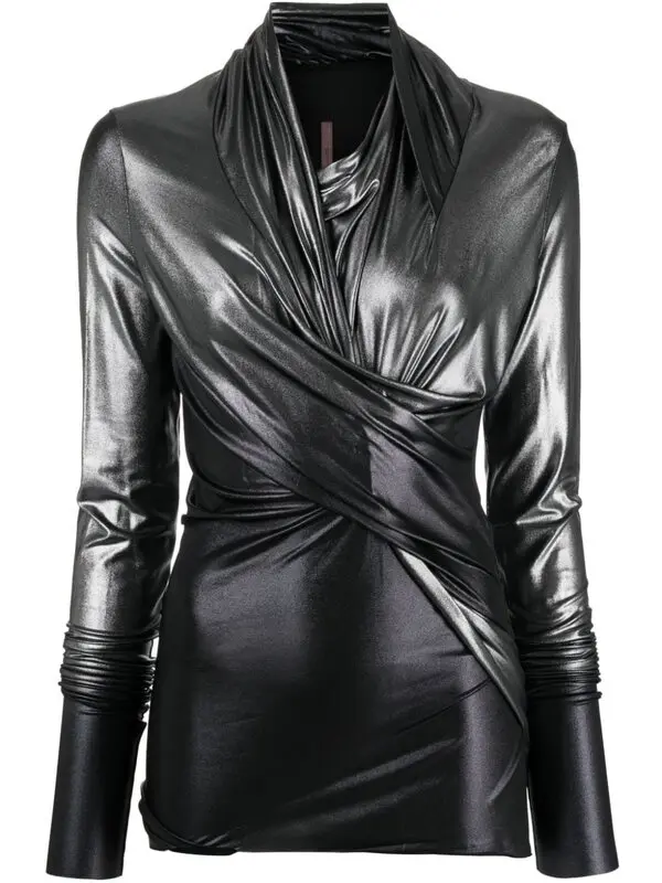 Rick Owens Asymmetric Draped Top