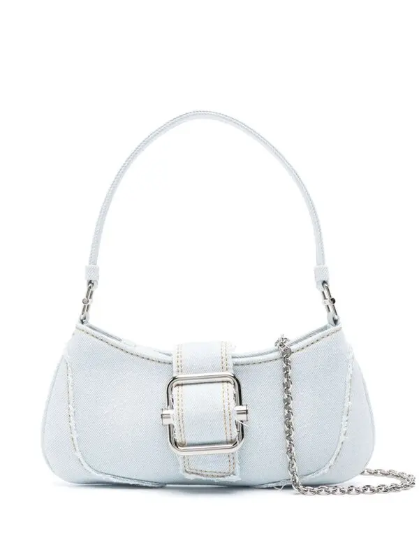 OSOI Small Brocle Denim Shoulder Bag - Blue