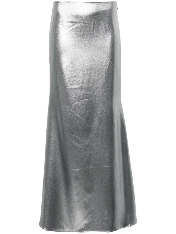 Remain Birger Christensen Semi-train Metallic Maxi Skirt