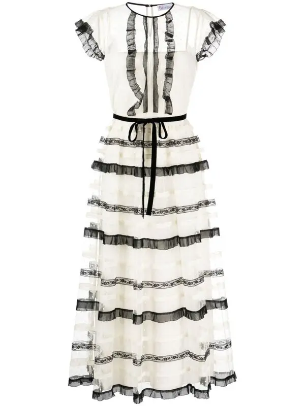 Red Valentino Tulle D'esprit Midi Dress