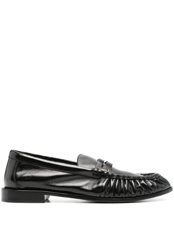 Saint Laurent Le Loafer Leather Loafers - Black