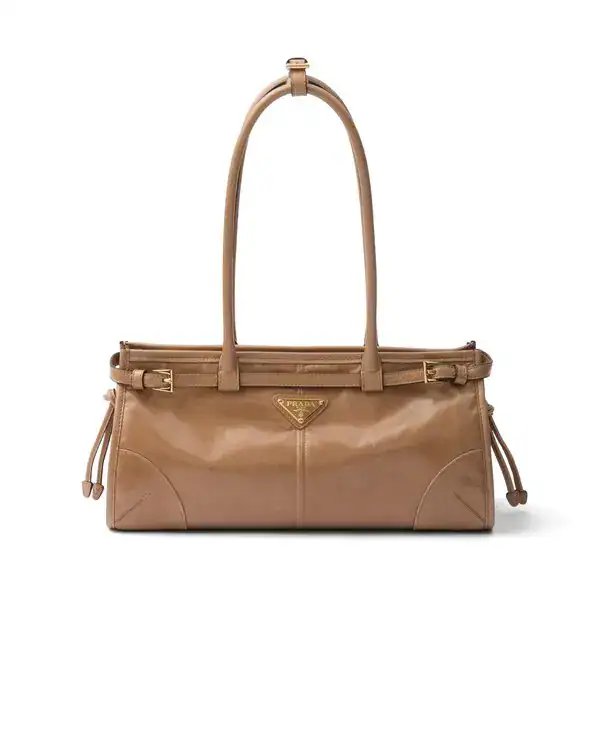 Prada Bonnie Medium Leather Handbag - Pink | Editorialist