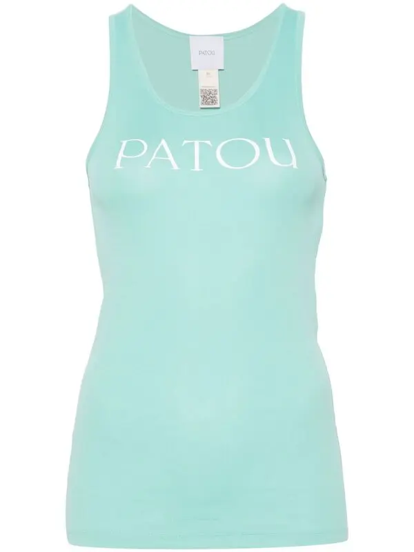 Patou Logo-print Tank Top - Green